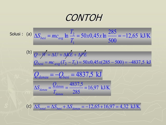 Penerapan hukum 2 termodinamika | PPTX