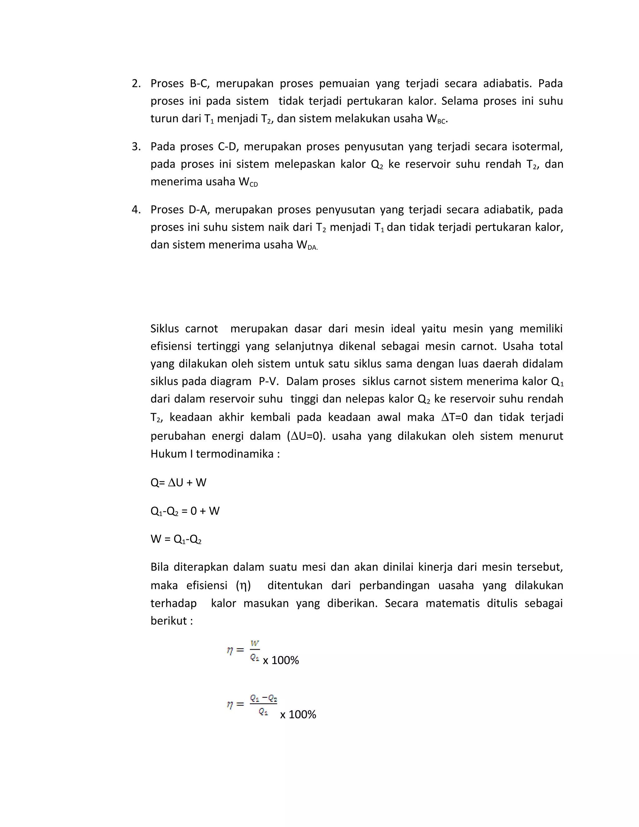 Penerapan hukum i termodinamika | DOC