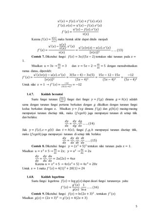 Penerapan kalkulus Diferensial pada Matematika Ekonomi | DOCX