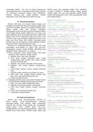 Penerapan lsb steganografi untuk melindungi informasi digital berupa citra foto | PDF