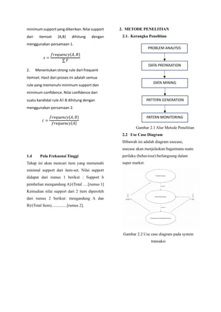 Penerapan Metode Apriori Untuk Identifikasi Pola Data Transaksi Pada ...
