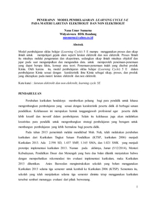 Penerapan model pembelajaran learning cycle 5 | PDF