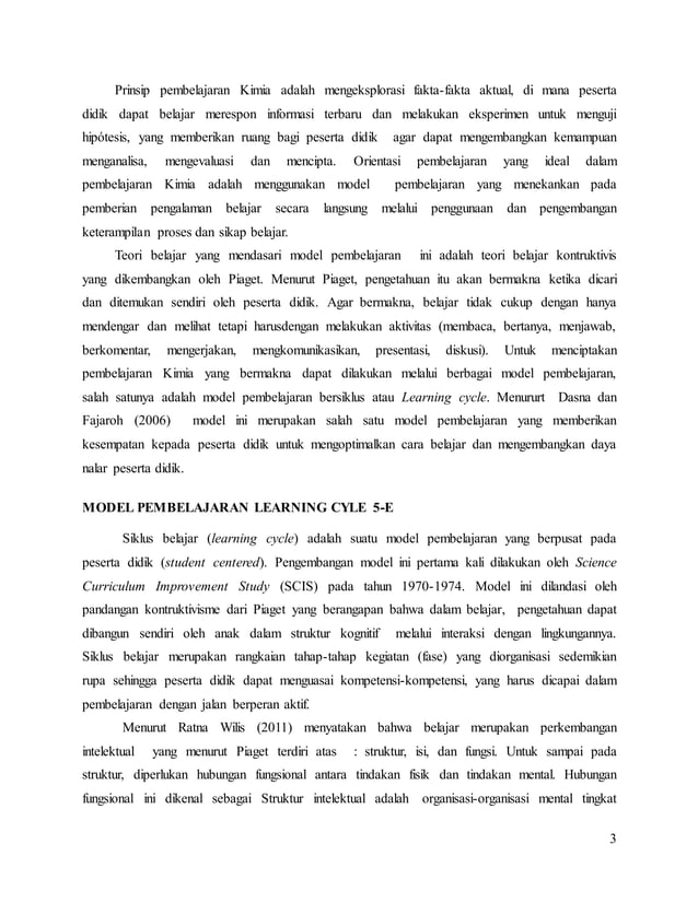 Penerapan model pembelajaran learning cycle 5 | PDF | Free Download