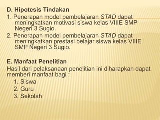 Penerapan Model Pembelajaran STAD (Student Team Achievement.pptx