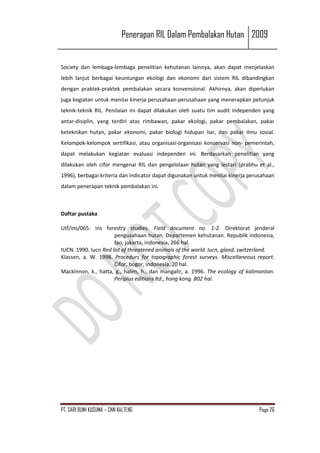 Penerapan ril dalam pembalakan hutan | PDF