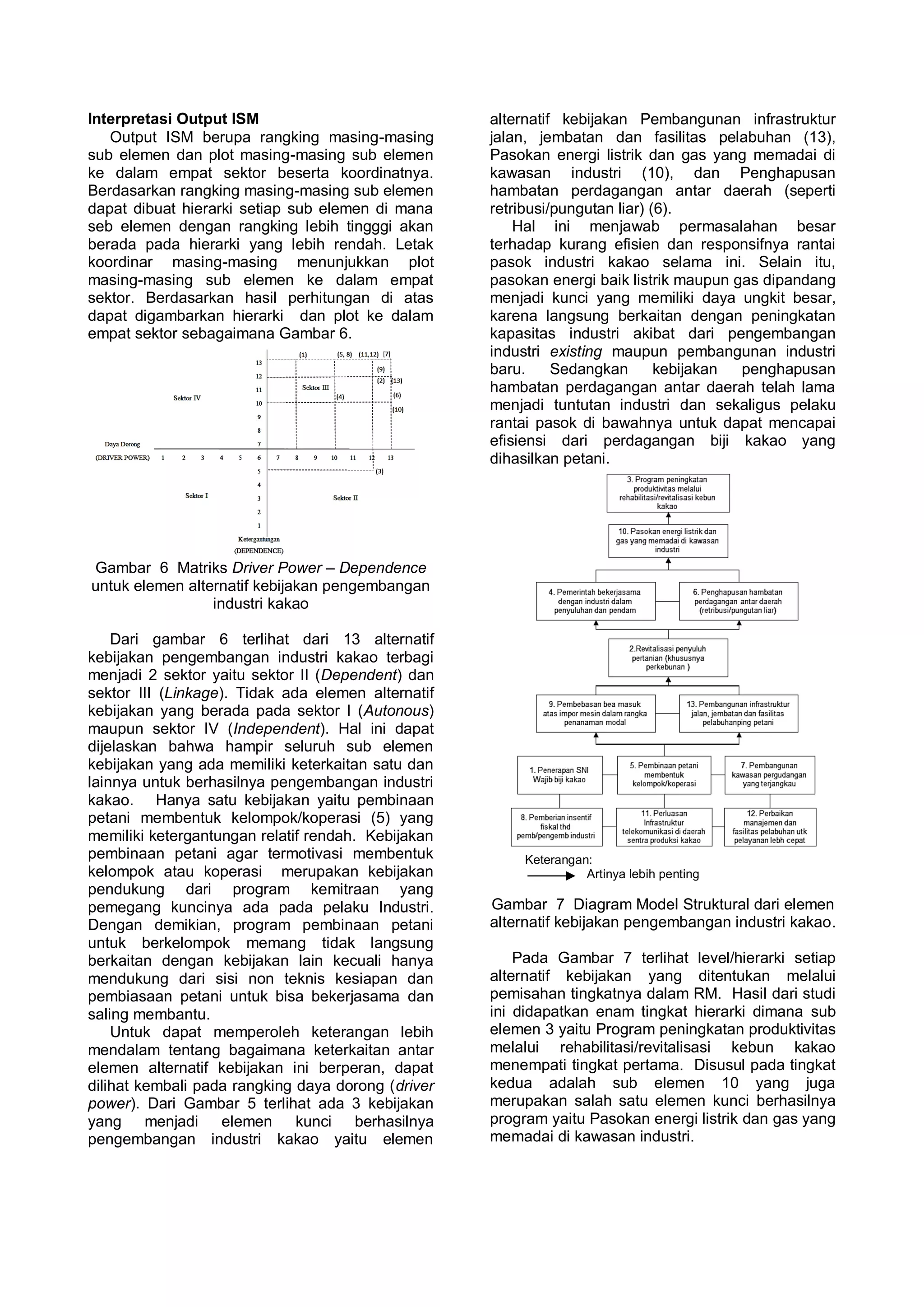 Penerapan teknik ISM untuk perumusan kebijakan pengembangan industri kakao jurnal bppt | PDF