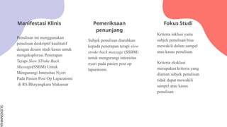 PENERAPAN TERAPI SLOW STROKE BACK MASSAGE (SSBM.pptx