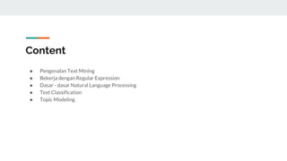 Penerapan text mining menggunakan python | PPT | Free Download