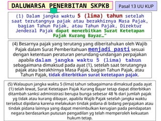 PENETAPAN DAN KETETAPAN DALAM KETENTUAN UMUM PERPAJAKAN | PPT