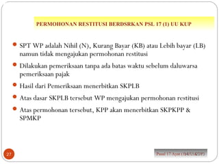 Penetapan dan ketetapan pajak | PPT