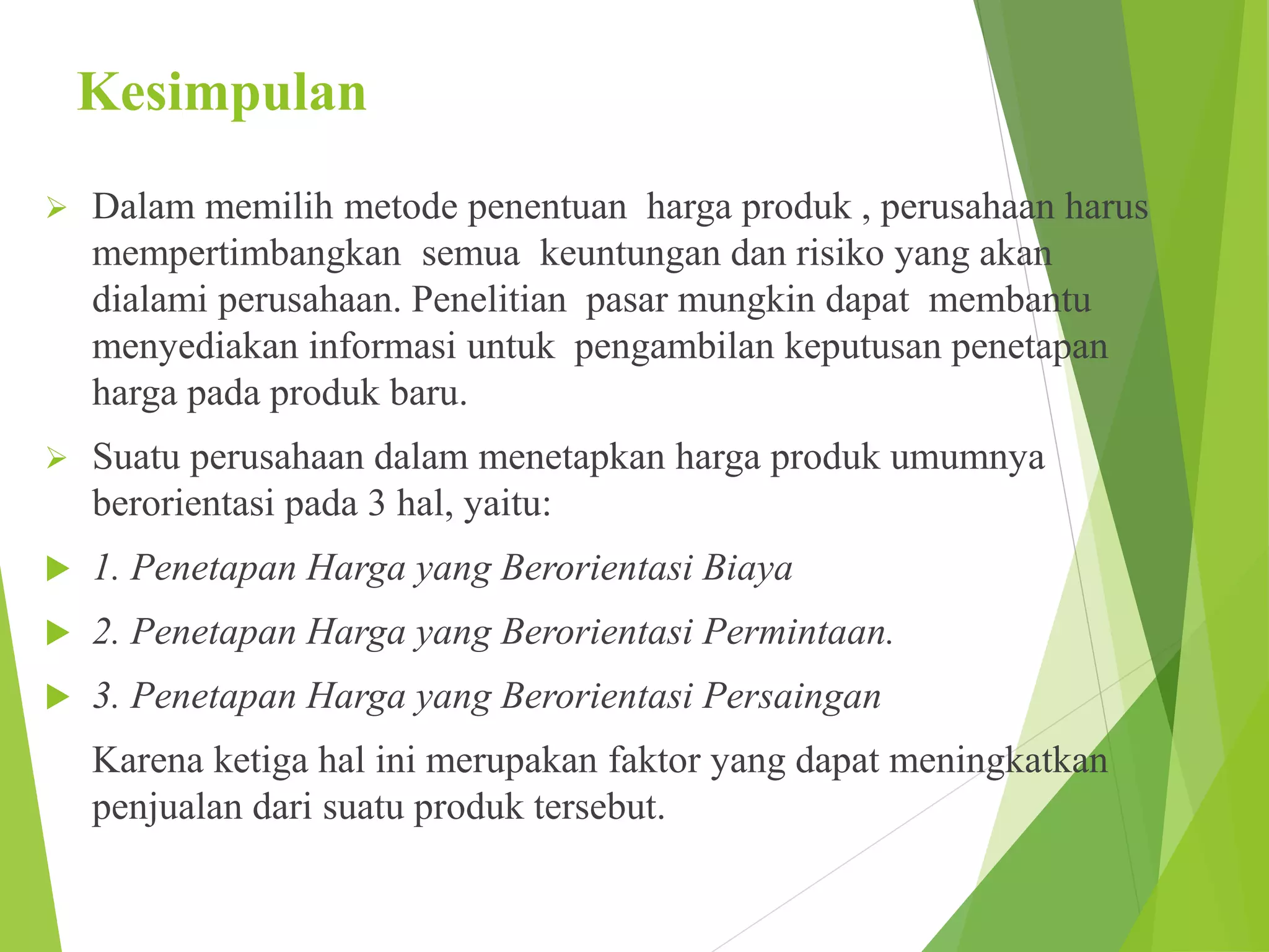 Penetapan Harga ( WJS - Universitas Jambi ) | PPTX