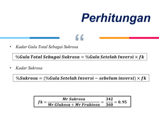 PENETAPAN KADAR GULA | PPTX