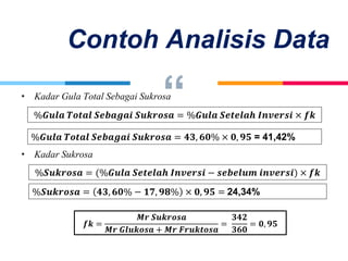 PENETAPAN KADAR GULA | PPTX