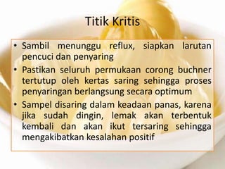 PENETAPAN KADAR AIR DAN SERAT KASAR | PPTX