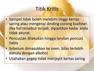 PENETAPAN KADAR AIR DAN SERAT KASAR | PPTX