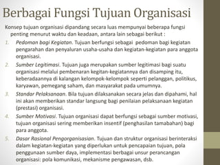 Penetapan tujuan organisasi | PPTX