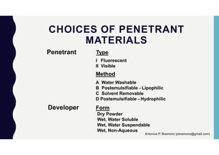Penetrant testing | PDF