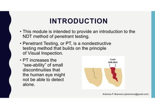 Penetrant testing | PDF