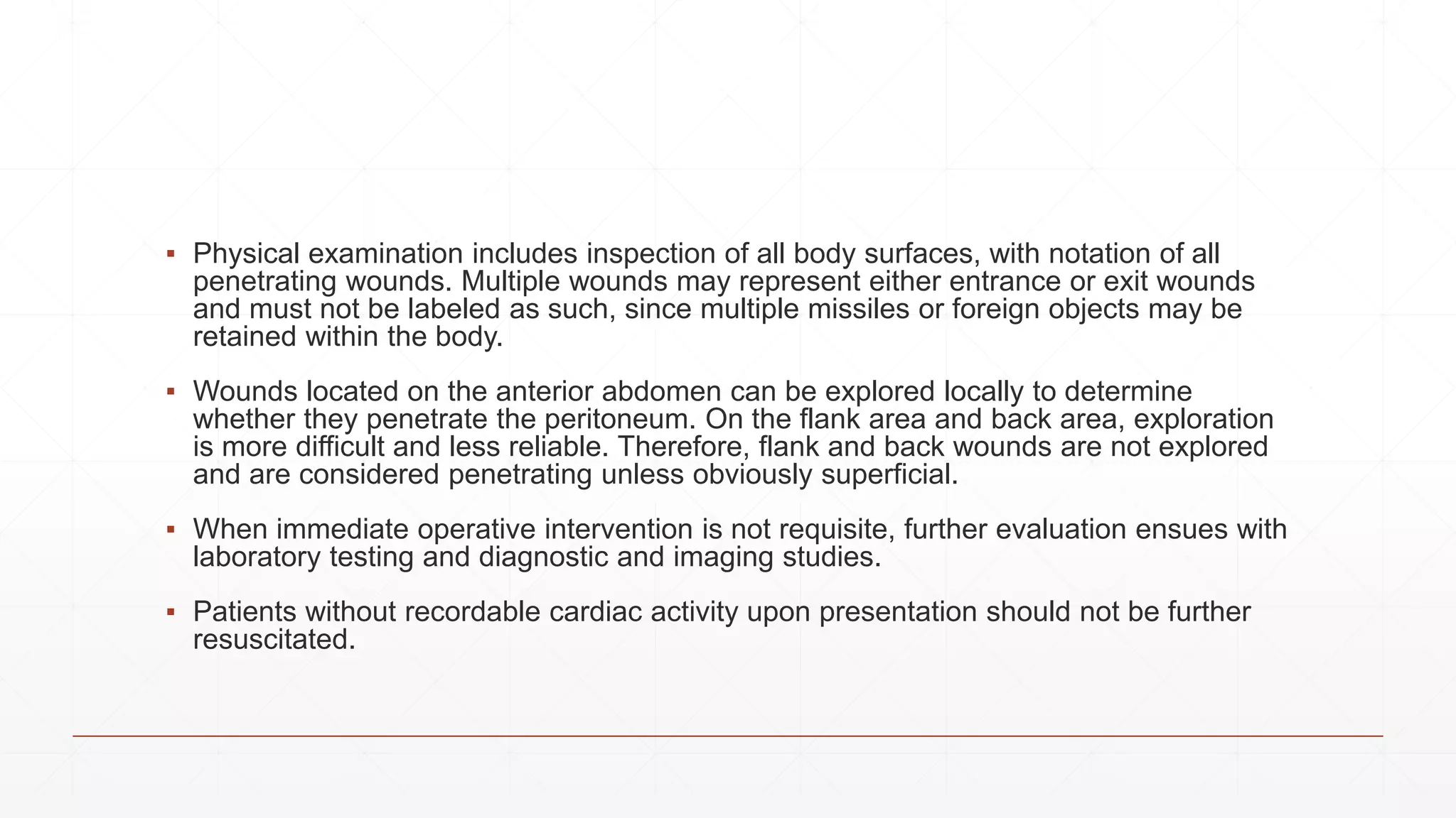 PENETRATING ABDOMINAL TRAUMA | PPTX