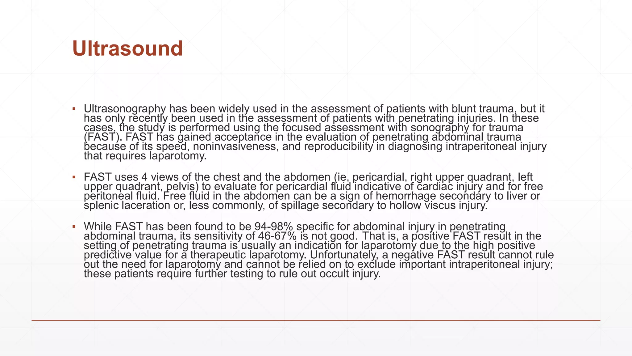 PENETRATING ABDOMINAL TRAUMA | PPTX