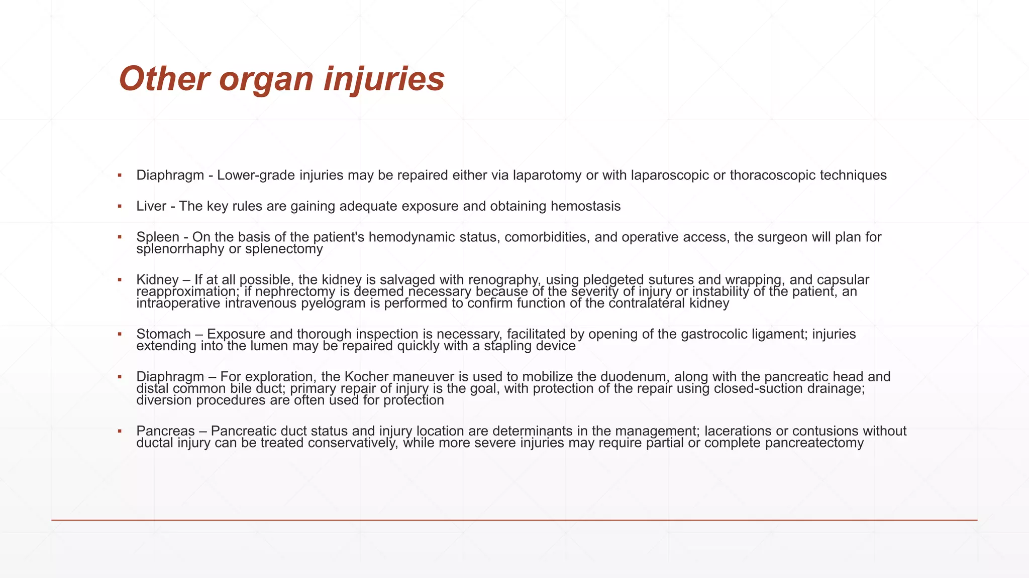 PENETRATING ABDOMINAL TRAUMA | PPTX