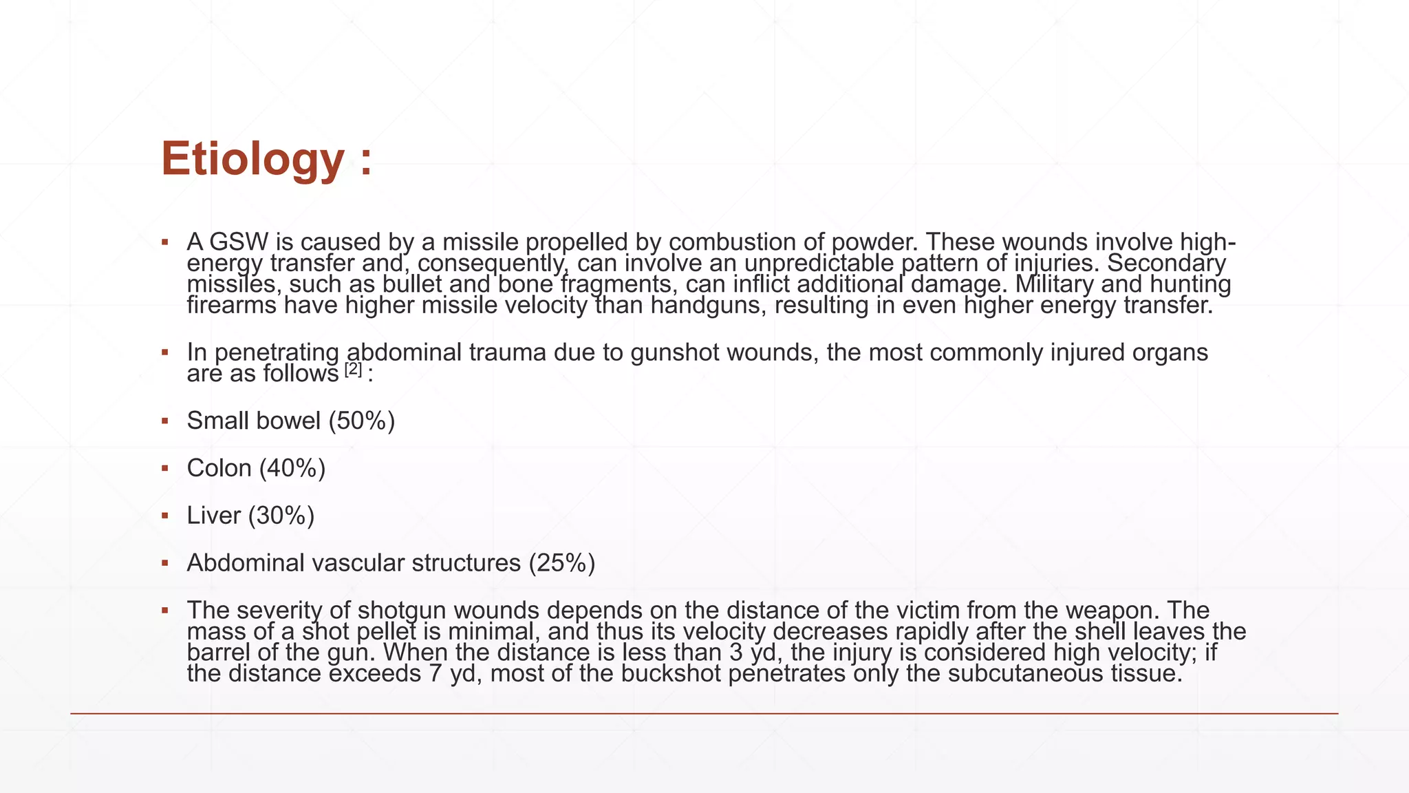 PENETRATING ABDOMINAL TRAUMA | PPTX