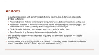 PENETRATING ABDOMINAL TRAUMA | PPTX