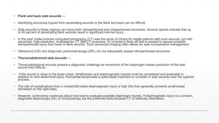 PENETRATING ABDOMINAL TRAUMA | PPTX