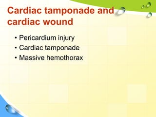 Penetrating chest injury | PPTX