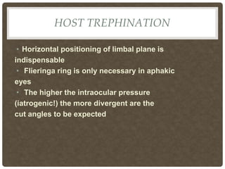 Penetrating keratoplasty | PPTX