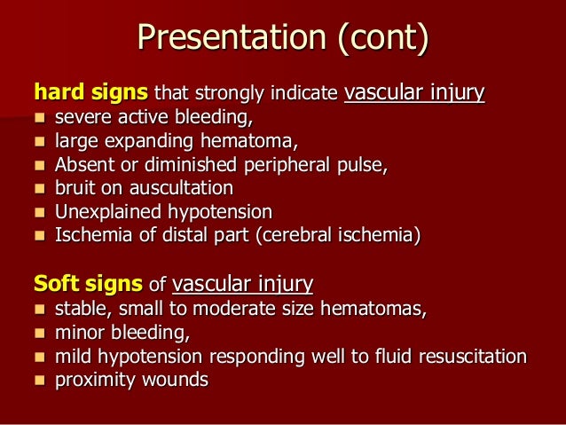Penetrating neck injuries