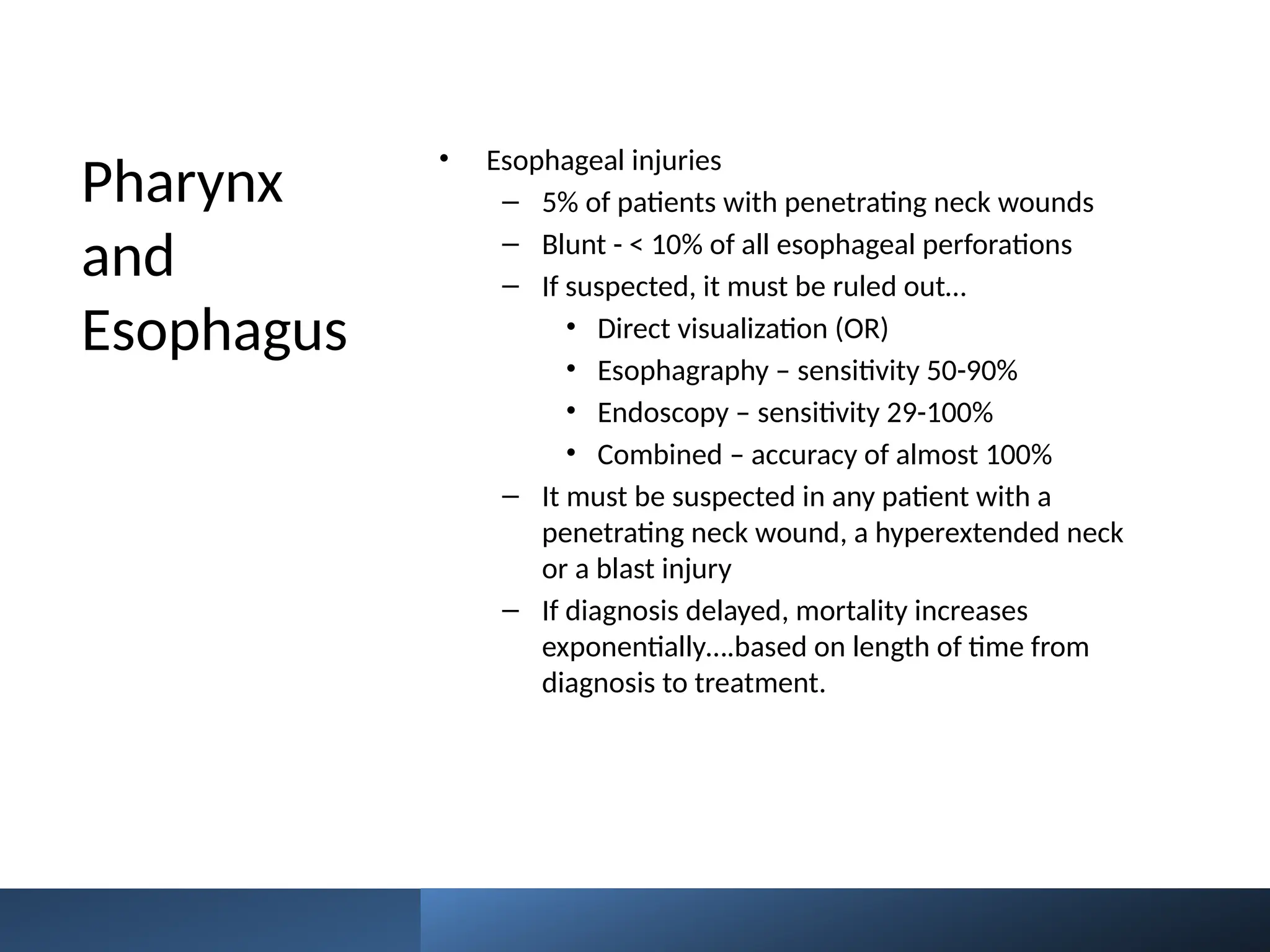 penetrating neck injury: Algorithms for better practice | PPTX