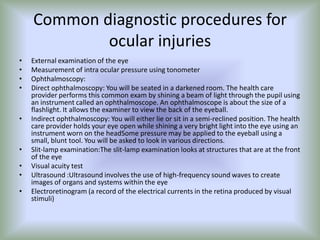 Penetrating Ocular Injuries | PPTX
