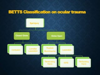 Penetrating ocular trauma.pptx | Death, Injury, or Military Conflict | Sensitive Topics