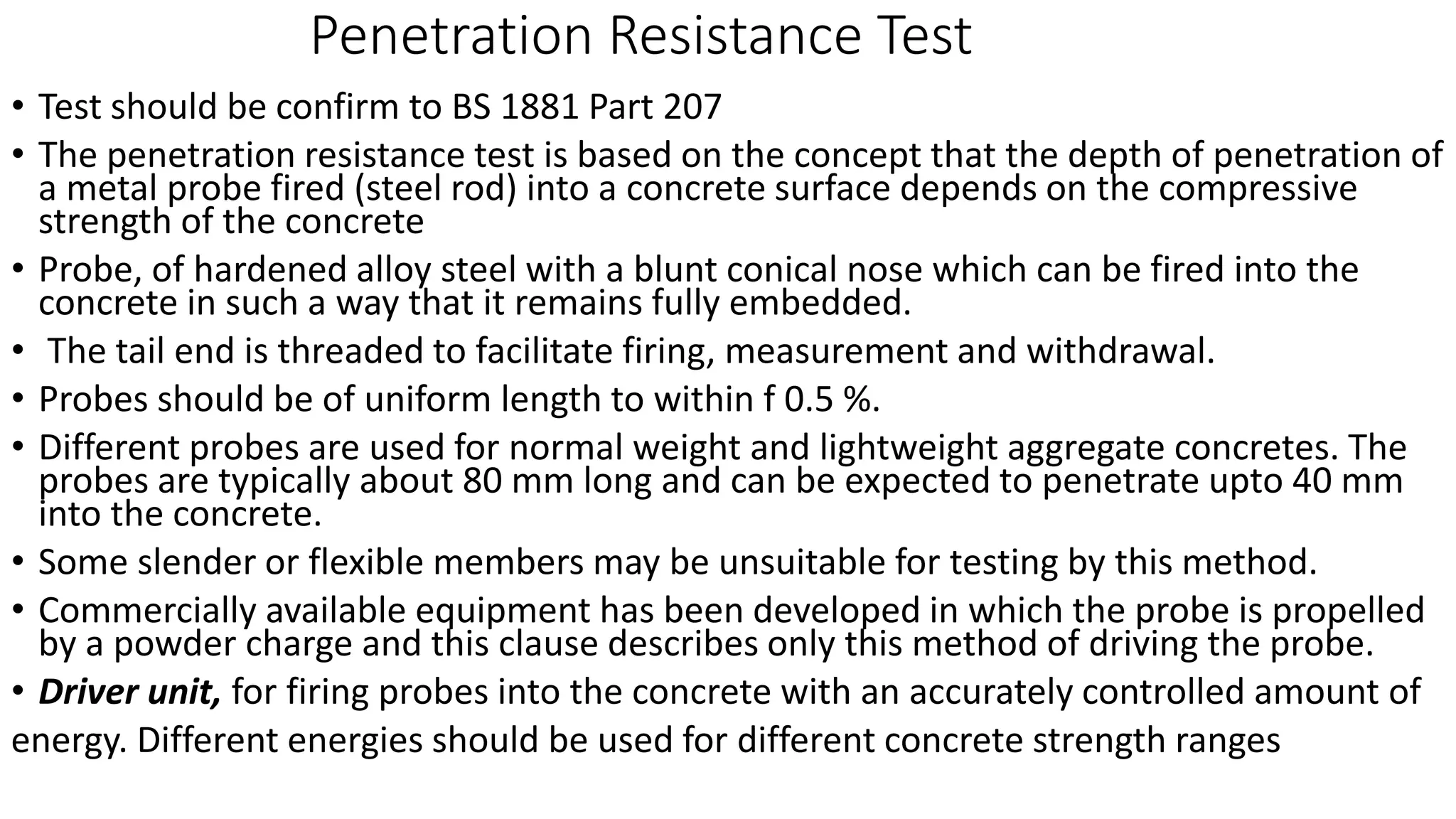 Penetration resistance test | PPTX