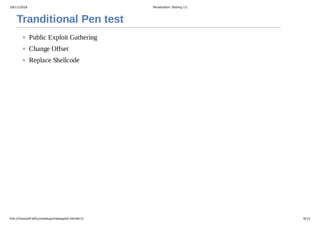 Penetration testing | PPT