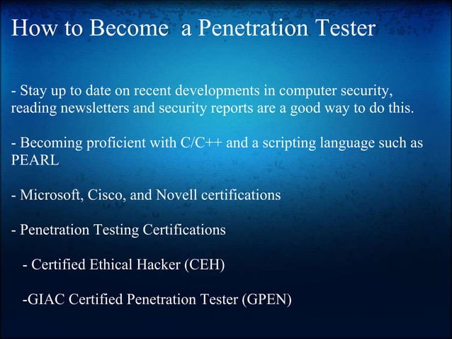Penetration Testing | PPT
