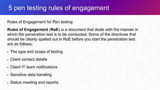 Penetration Testing for Cybersecurity Professionals | PPTX