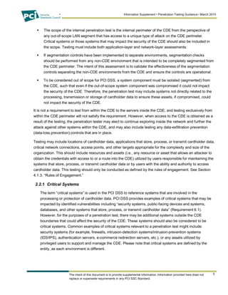 PCI Guidance On Penetration Testing | PDF
