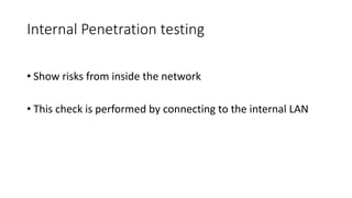 Penetration testing in wireless network | PPTX