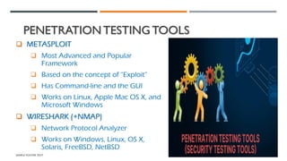 PENETRATION TESTING LECTURE SLIDES start | PDF