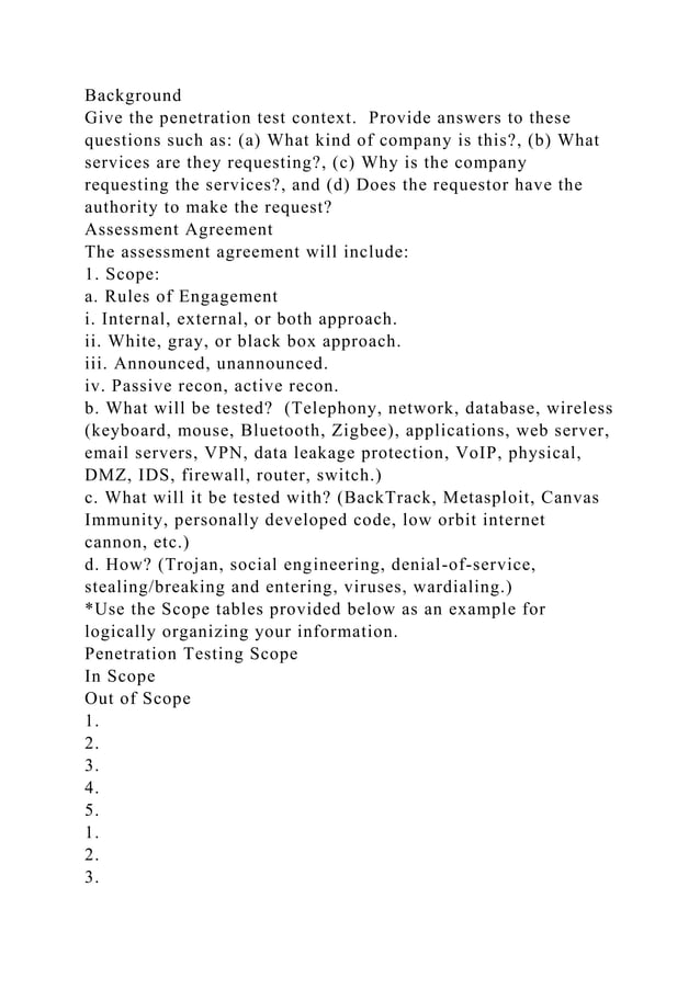 PENETRATION TESTING METHODOLOGY PROJECT TEMPLATE .docx