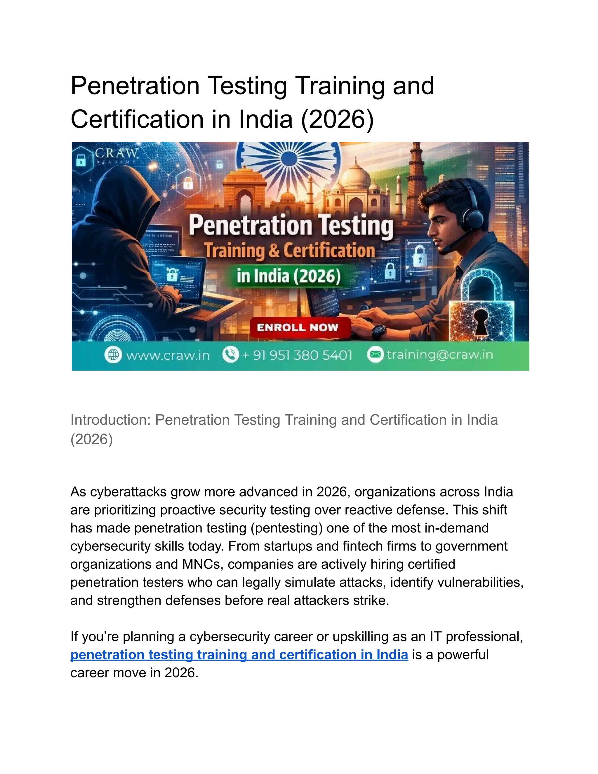Penetration Testing Training and Certification in India (2026).pdf