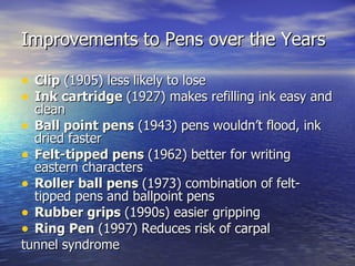 Pen evolution | PPT