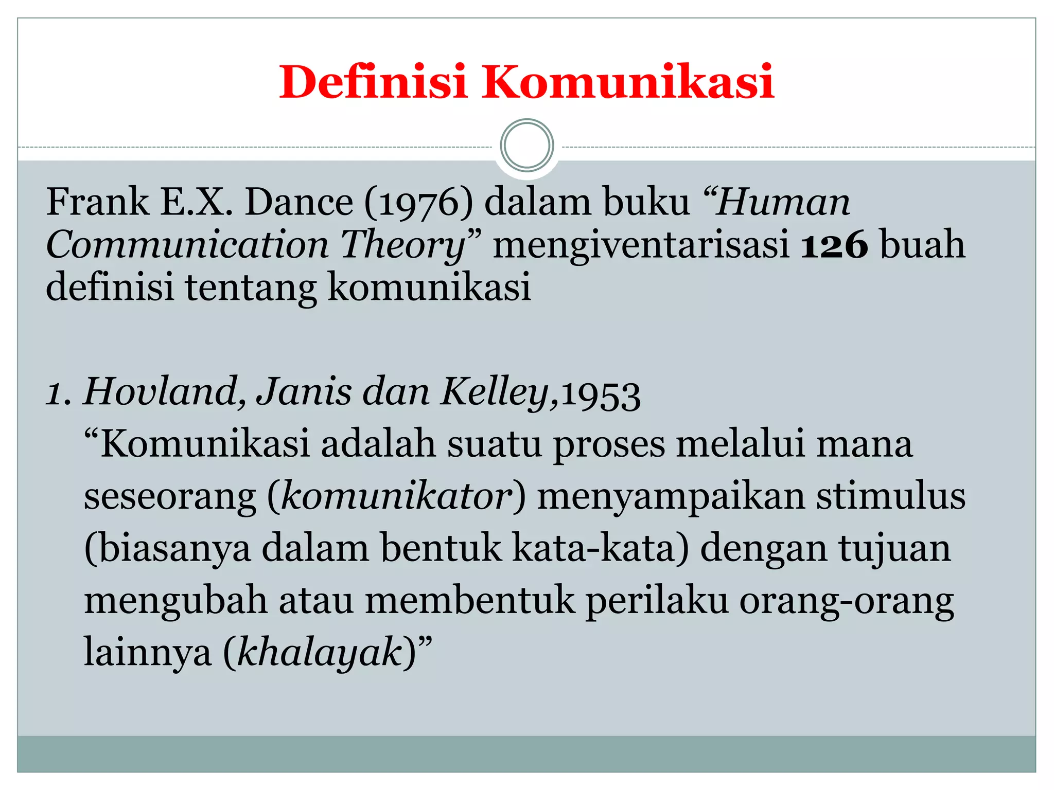 Pengantar ilmu komunikasi | PPTX