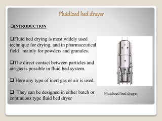 fluidized bed drayer ppt | PPTX