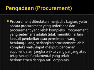 Pengadaan (procurement) | PPT