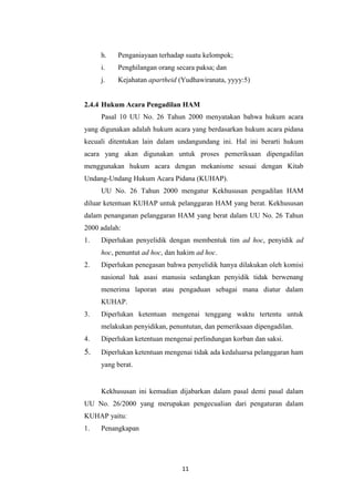 Pengadilan Hak Asasi Manusia Di Indonesia | DOCX