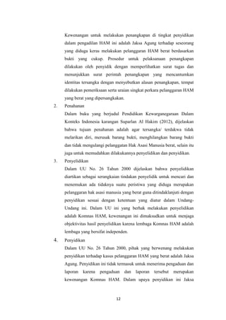 Pengadilan Hak Asasi Manusia Di Indonesia | DOCX