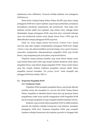 Pengadilan Hak Asasi Manusia Di Indonesia | DOCX